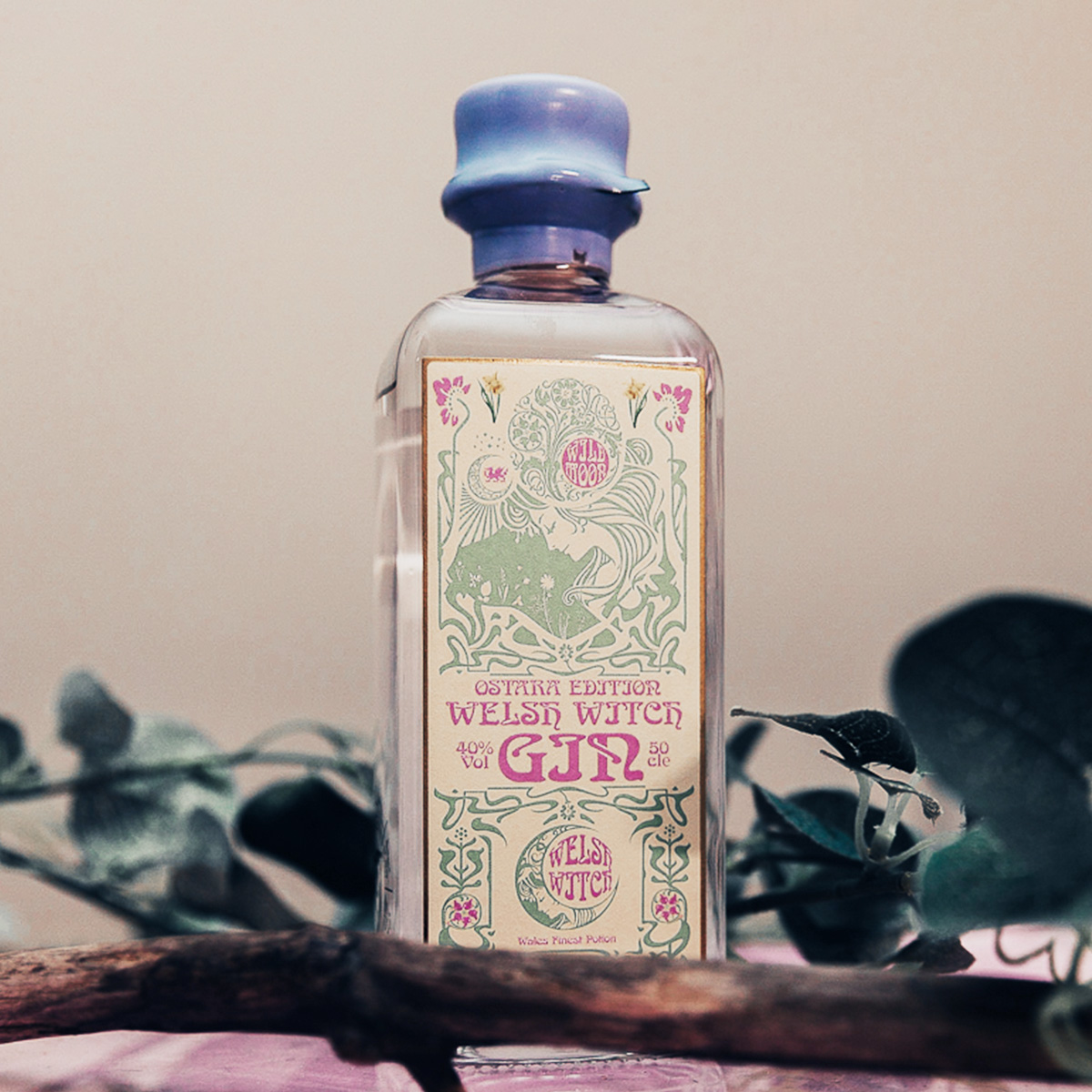 Welsh Witch Violet Gin – Ostara Edition Gin – Premium Welsh Gin - WILD MOON